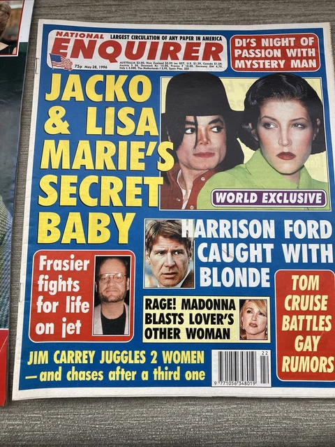 VINTAGE HELLO MAGAZINE June 1995 Issue 361 Michael Jackson & National Enquirer £20.00 - PicClick UK