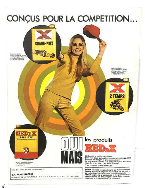 ANCIENNE BROCHURE AFFICHE Publicitaire Produits Red-X + Poster EUR 8,00 ...