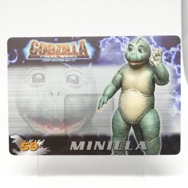 CARTE NO.59 MINILLA Godzilla Final Wars GODZILLA MORINAGA plaquettes ...