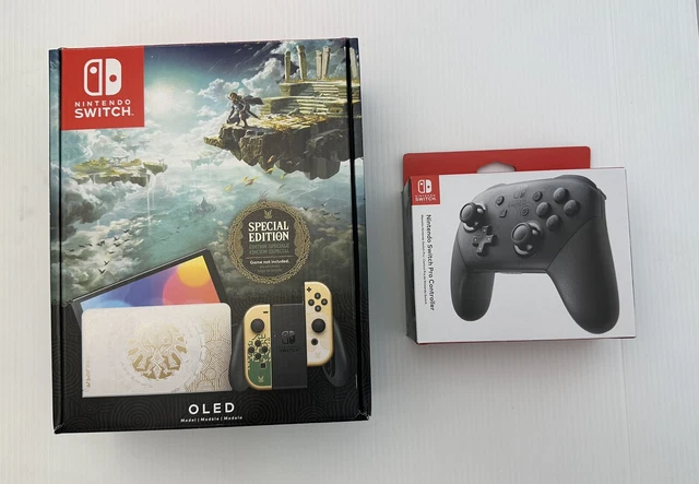 NINTENDO SWITCH OLED Zelda TOTK limited Edition W/ Pro Controller £321. ...