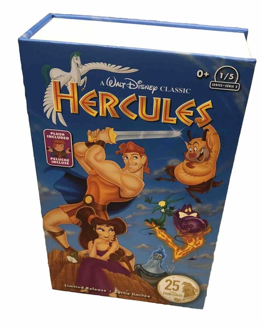 DISNEY HERCULES VHS Plush With Case 7 1/2" Limited Release Stuffed Toy ...