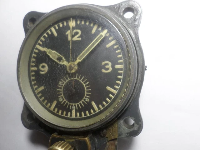 MESSERSCHMITT WW2 GERMAN Luftwaffe Junghans Borduhr Cockpit Clock . £ ...