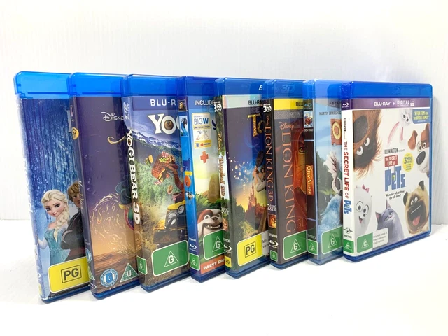 DISNEY BLU-RAY BUNDLE Family Animation Blu-ray Bulk Lot of 8 Movies ...