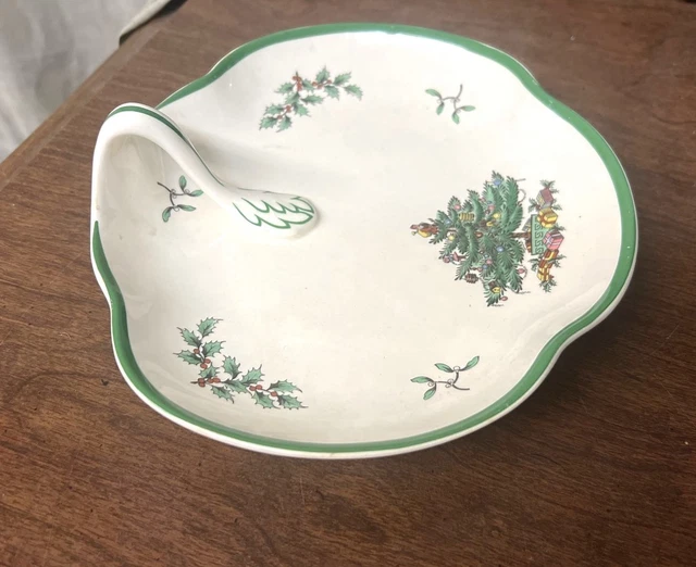 VINTAGE SPODE CHRISTMAS Tree Handled Tray Made in England £22.25 ...