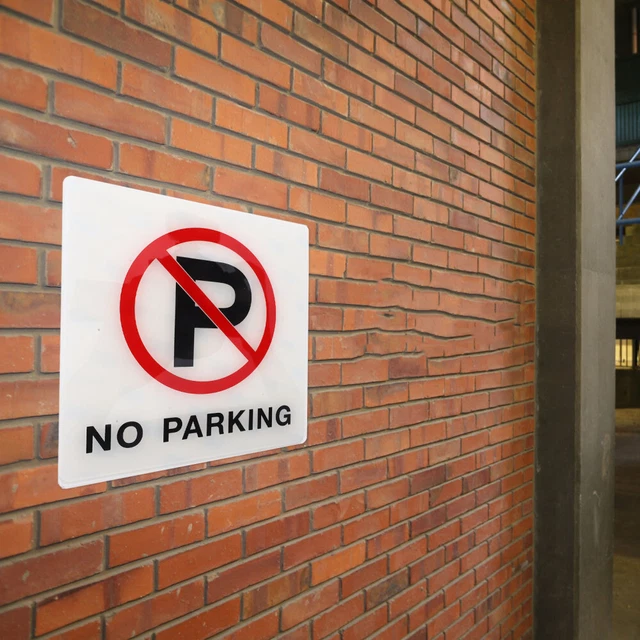 ACRYLIC NO PARKING Sign No Parking Symbol Sign Weather-resistant No ...