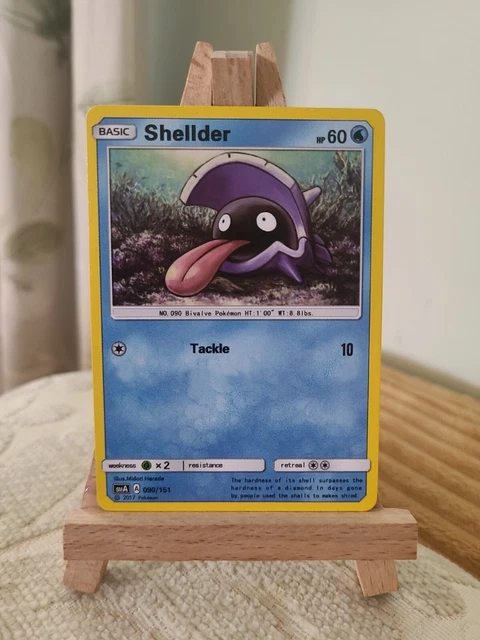POKEMON TRADING CARD Game Shellder Sun And Moon Base Set Card #090/151 ...