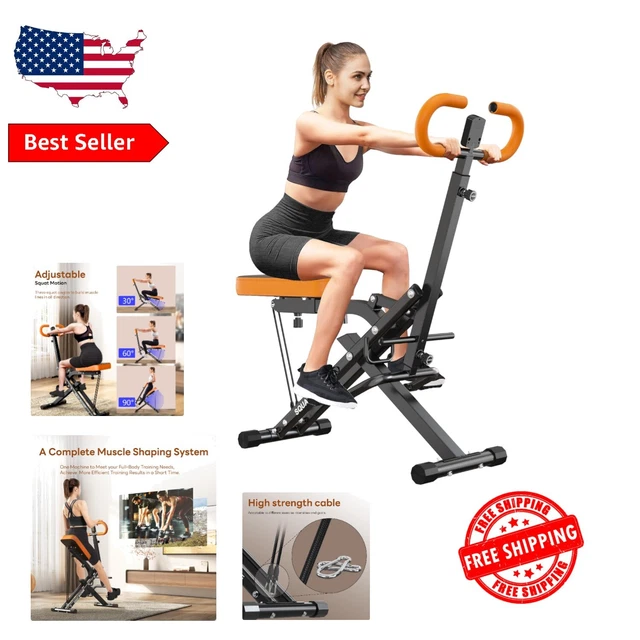MULTIFUNCTIONAL HOME GYM - Adjust Resistance Squat Rowing Machine & LCD ...