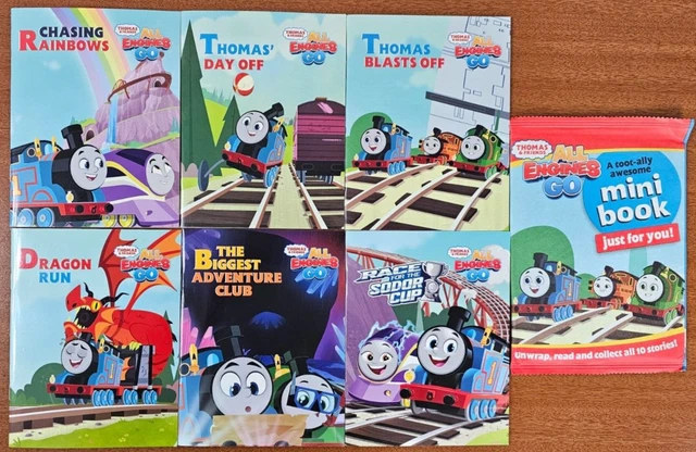7 X THOMAS & Friends All Engines Go Mini Books By Drakes Supermarkets ...