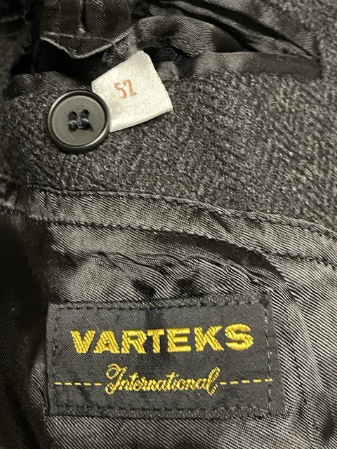 VARTEKS INTERNATIONAL TRENCH Coat Pure New Wool Men SIZE-U.K-42”-EUR-52 ...
