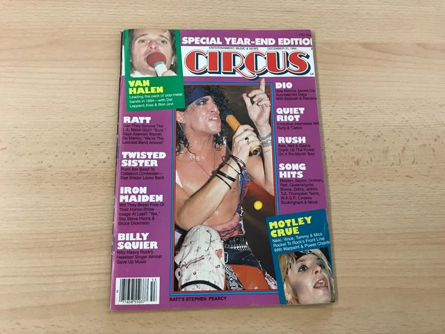 CIRCUS MAGAZINE DECEMBER 1984 Ratt's Stephen Pearcy Cover £3.99 ...