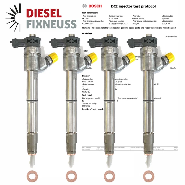 4 X INJECTEUR diesel Kia Sportage 1.7 CRDi 33800-2A610 0445110589 EUR 399,95 - PicClick FR