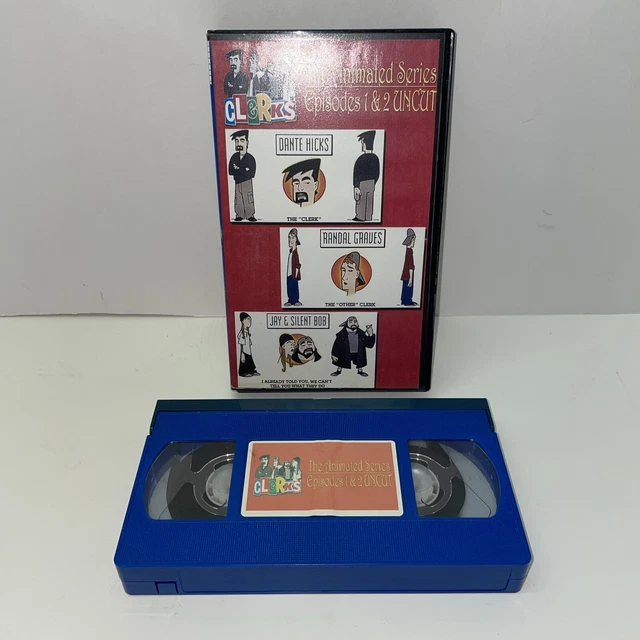 CLERKS: ANIMATED SERIES Uncensored VHS Kevin Smith 2000 - Blue Tape ...