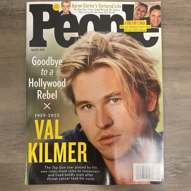 PEOPLE 2025 MAGAZINE VAL KILMER Anjelica Huston AARON CARTER Brandon ...