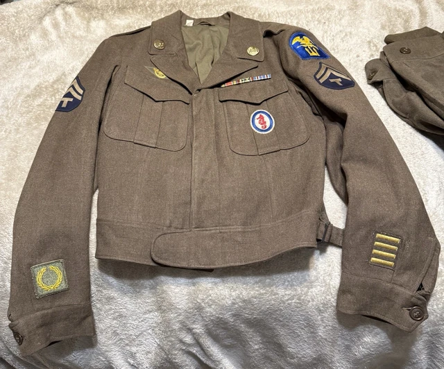 WWII AMPHIBIOUS FORCES Engineer Ike Jacket D-Day £242.01 - PicClick UK