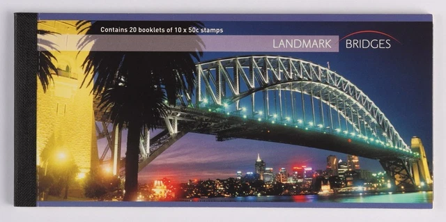 AUSTRALIA 2004 BRIDGES $100 Cheque book 20 x $5 general barcode booklet ...