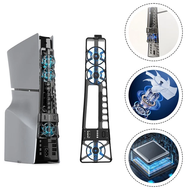 AESTHETIC DESIGN COOLING Fan for PS5 Pro equipped with LED Light ...