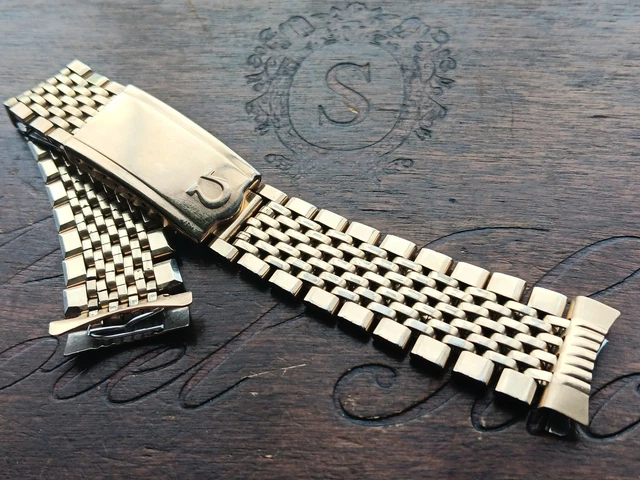 OMEGA 19MM BEADS of Rice Vintage Stahl Band 1068 ( Gold ) EUR 259,00 ...
