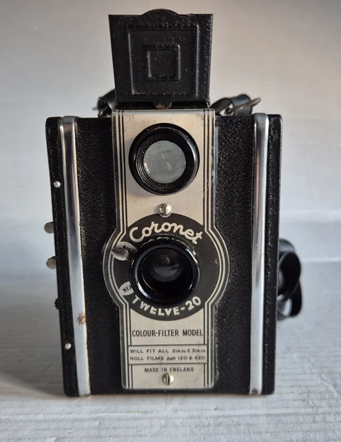 VINTAGE CORONET TWELVE-20 Box Camera Colour-Filter Model From 1950s. £4 ...
