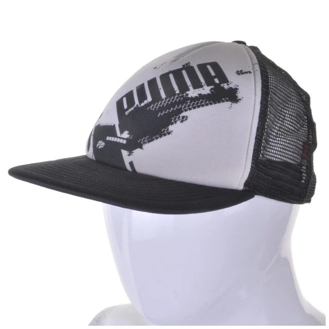 VINTAGE PUMA 90S Y2K Camionneur Maille Cap Snapback Baseball Mécanique ...