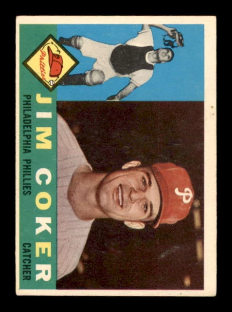 1960 TOPPS #438 Jimmie Coker VG/VGEX RC recrue Phillies 559761 EUR 5,72 ...