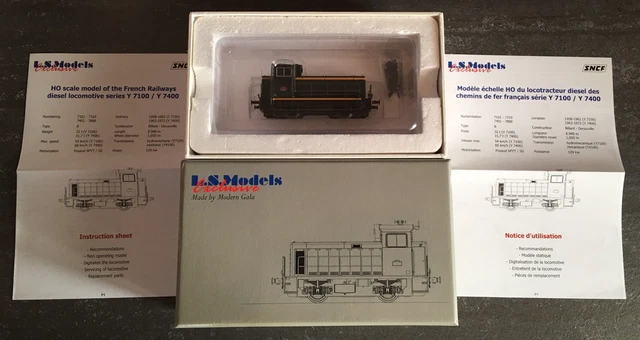 LS MODELS,TRAIN HO, SNCF, Réf 10001, Y 7101,Locotracteur Diesel, Neuf ...