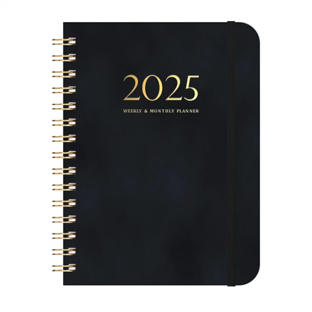 2025 CALENDAR 140 Pages Notebook Diary 2025 Plan Schedule Strapped ...
