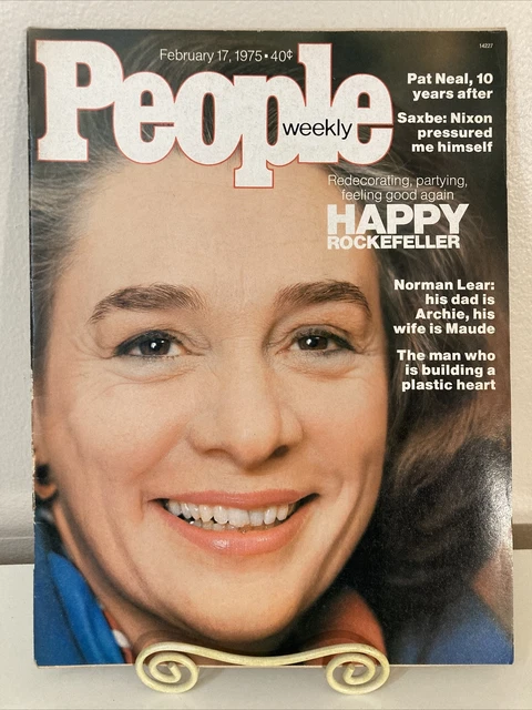 HAPPY ROCKEFELLER ~ People Magazine ~ February 17, 1975 ~ C-5-1 £6.30 ...