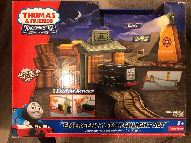 THOMAS & FRIENDS Trackmaster Emergency Searchlight Set ( Sodor Blackout ...