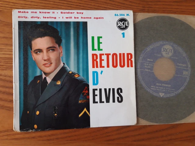 ELVIS PRESLEY : Le Retour d'Elvis N°1 FRENCH EP RCA 86.286 5/62 BIEM VG++ EUR 19,99 - PicClick FR
