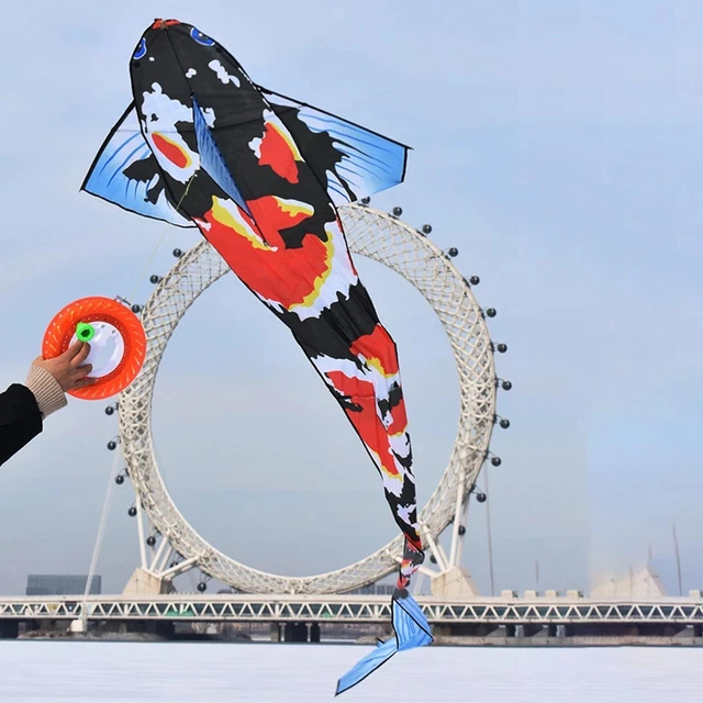 KITE TOY WITH 100M Lines Novelty Birthday Gifts Red Koi Kite $121.52 ...