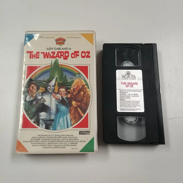 THE WIZARD OF Oz 1939 VHS Tape 1985 Viddy-Oh! MGM Clamshell Judy ...