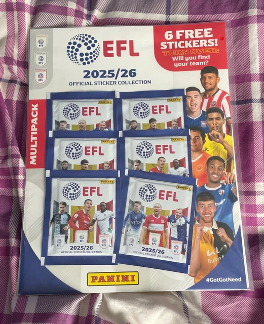 PANINI EFL 2026 Sticker Collection Starter Pack New + Official Sticker ...