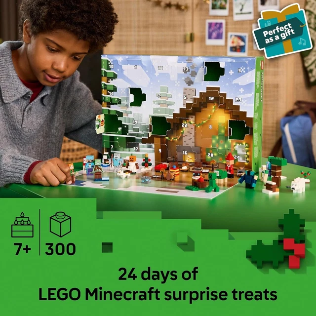 LEGO MINECRAFT ADVENT Calendar 2025 for 7+ Year Old Boys & Girls ...