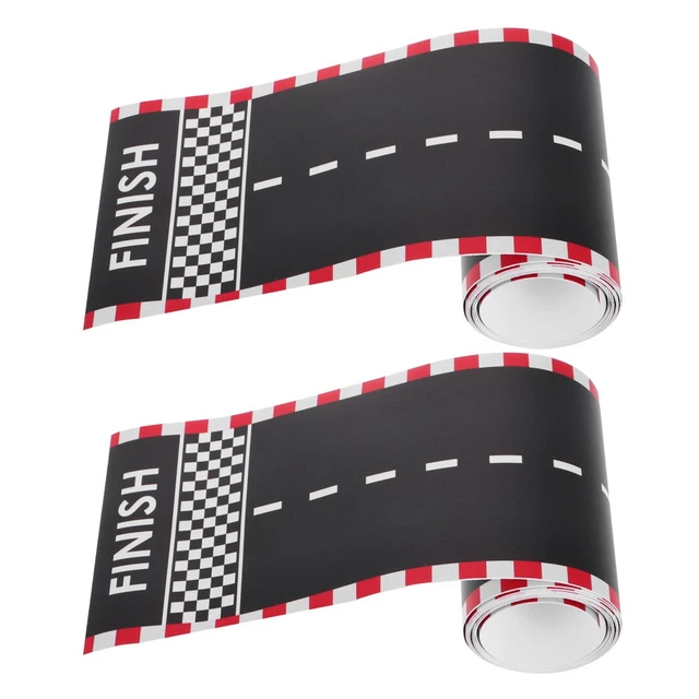 2 PCS RACE Track Tape Road for Toy Cars Highway Sticker Racing Stickers ...