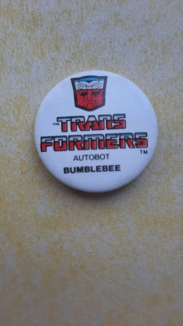 VINTAGE BADGE 1980'S Transformers Autobot Bumblebee 80s Pin Badge £2.50 ...