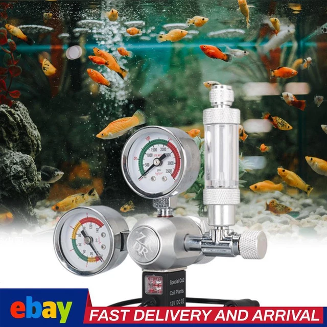 DIY AQUARIUM CO2 Regulator Fish Tank Bubble Counter Solenoid Check ...