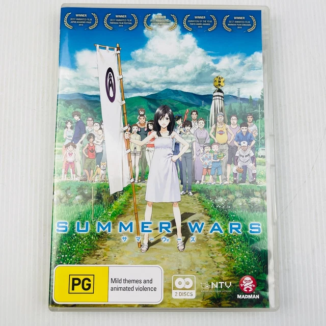 SUMMER WARS (2009 Funimation Entertainment DVD, PG, Mamoru Hosoda) 2 ...