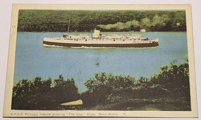 STEAMER CPSS PRINCESS Helene Entering "The Gap", Digby, Nova Scotia ...