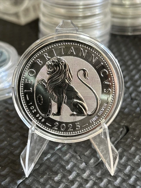 1OZ 999 FINE Silver 2025 British Lion Coin In Capsule £42.28 - PicClick UK