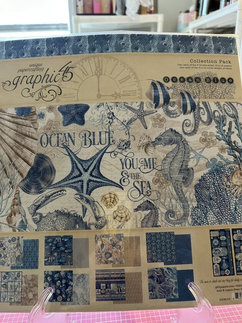 GRAPHIC 45 OCEAN Blue Collection 12” X 12” £34.34 - PicClick UK