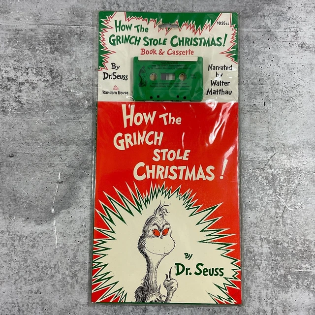 DR SEUSS HOW the Grinch Stole Christmas Random House Book & Cassette ...