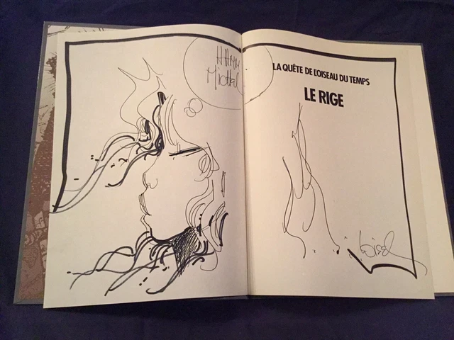 LOISEL MAGNIFIQUE DÉDICACE double page dans QUÊTE DE L'OISEAU DU TEMPS ...