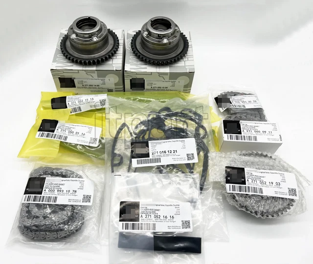 NEW OEM ENGINE Timing Chain Kit for Mercedes Benz W204 W211 W164 M271 ...