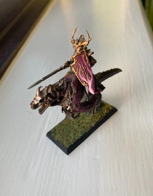 WARHAMMER FANTASY DARK Elf Elves Dread Lord on Cold One Metal £29.99 ...