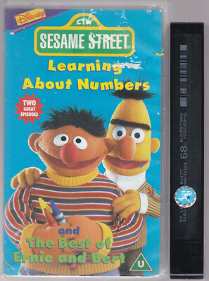 RARE VHS SESAME STREET LEARNING ABOUT NUMBERS Video Tape Small Box ...