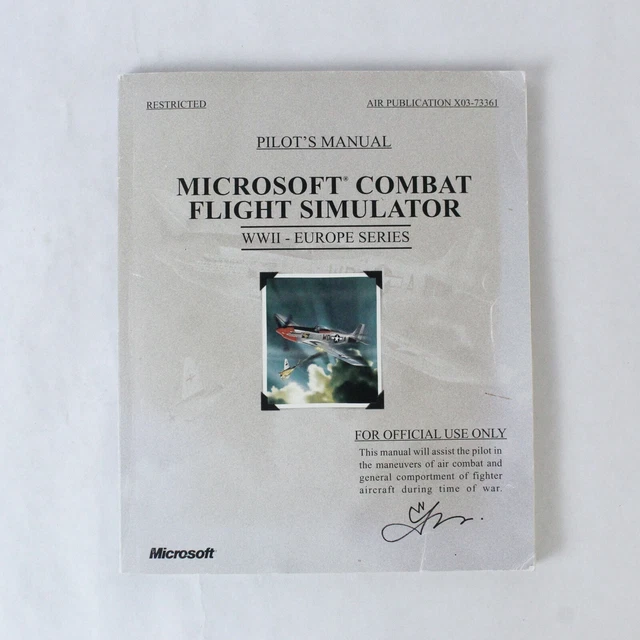 MICROSOFT COMBAT FLIGHT Simulator WWII Europe Series Pilot's Manual ...