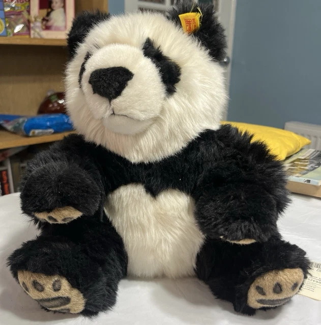STEIFF PLUSH PANDA Bear Manschli Soft Toy 064258 10.5" Seated RETIRED £ ...