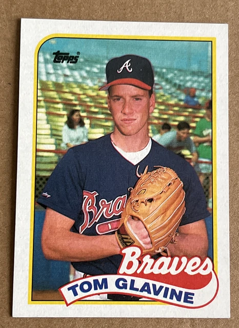 1989 TOPPS #157 Tom Glavine Atlanta Braves carte de baseball HOF MLB ...
