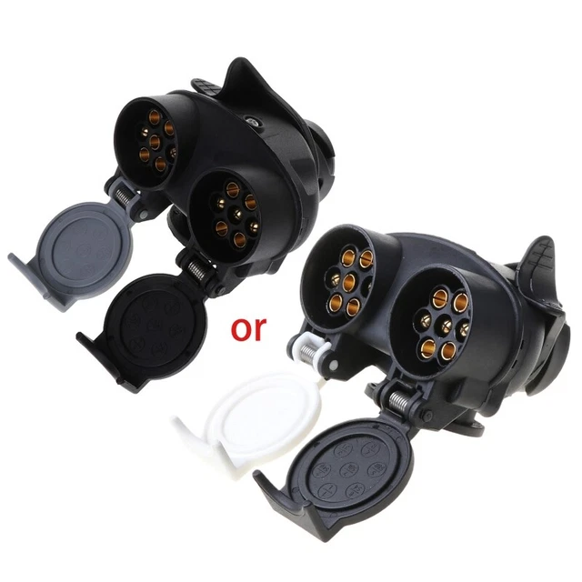TRAILER PLUG SOCKET Adapter Towing Connector Car Adapter 13 Pin Plug to ...