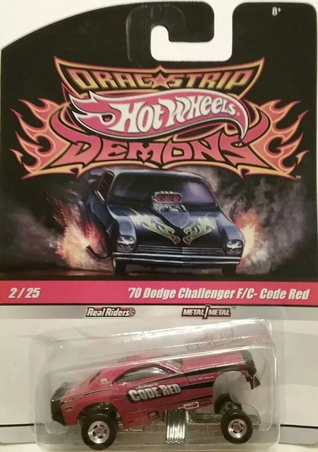 HOT WHEELS DRAG Strip Demons '70 Dodge Challenger F/C - Code Red 2009 ...